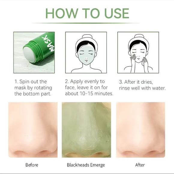 Skincare | Green Tea Mask Deep Cleanse Green Tea Maskgreen Mask Stick ...